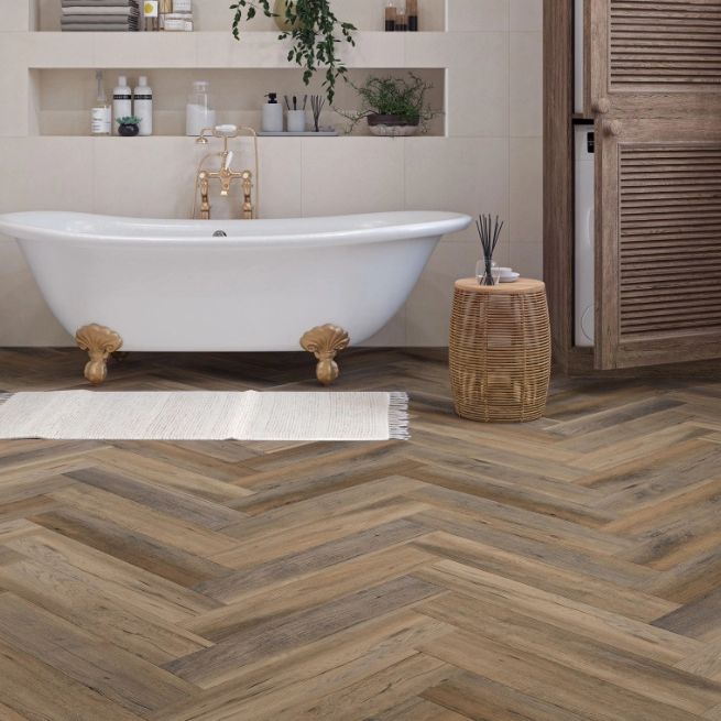 Wood Chevron Flooring