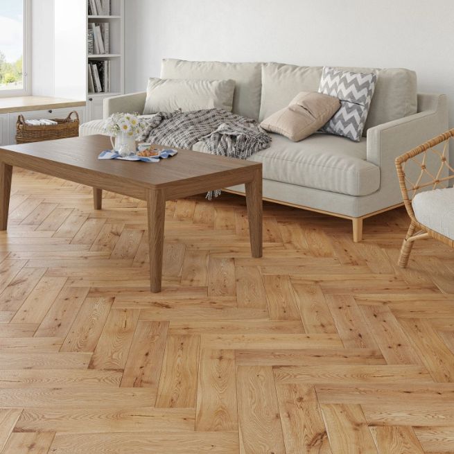 Wood Chevron Flooring